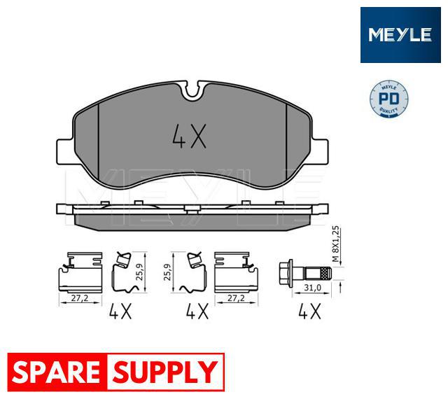 BRAKE PAD SET, DISC BRAKE FOR FORD MEYLE 025 256 0217/PD | eBay