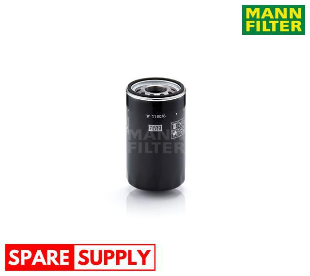 2x Original MANN-FILTER for Arbeitshydraulik W 1160/6 for sale online ...